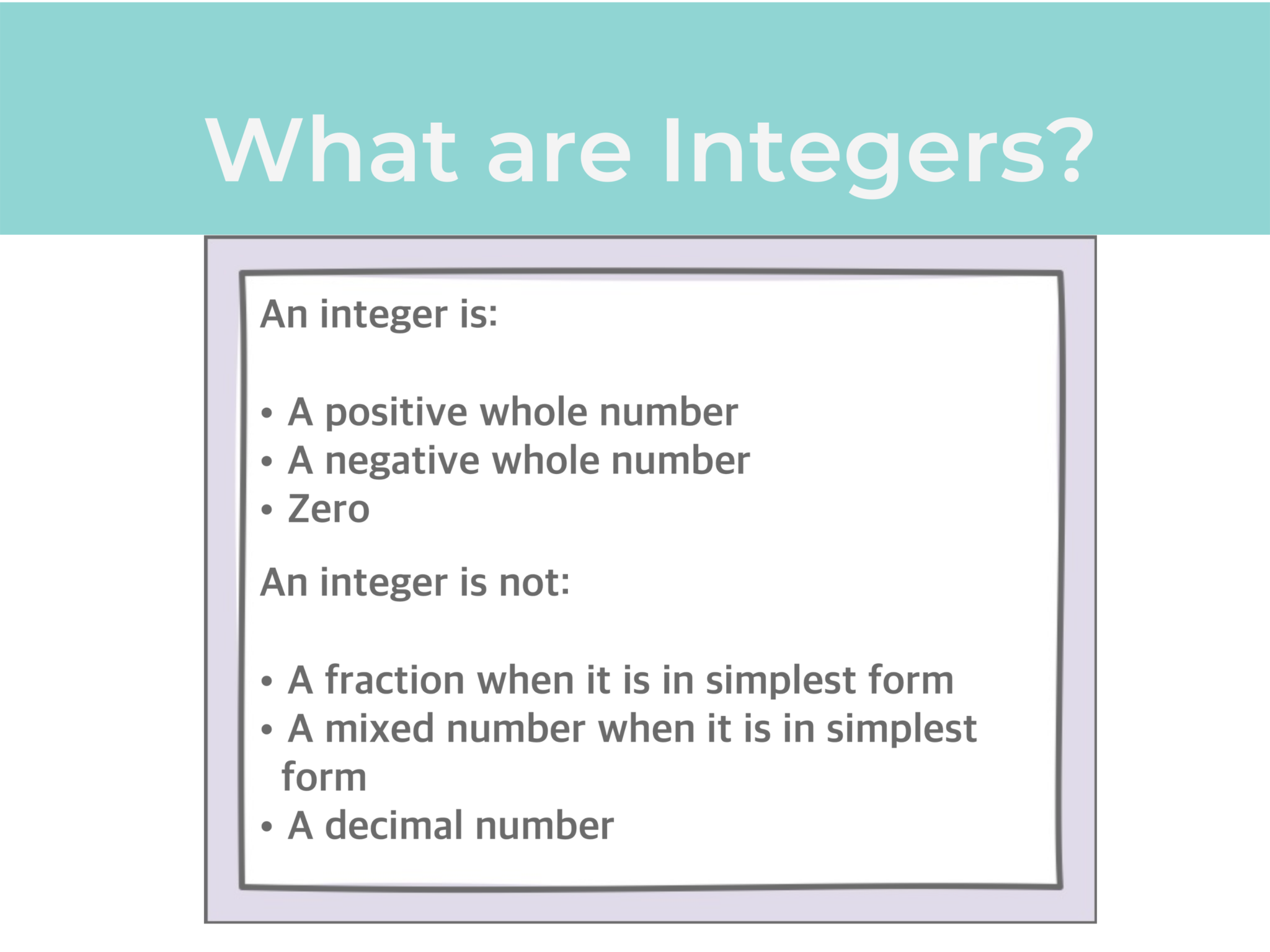 Teaching Integers And Whole Numbers Middle School Math And Science Teaching Integers And Whole Numbers Middle School Math And Science