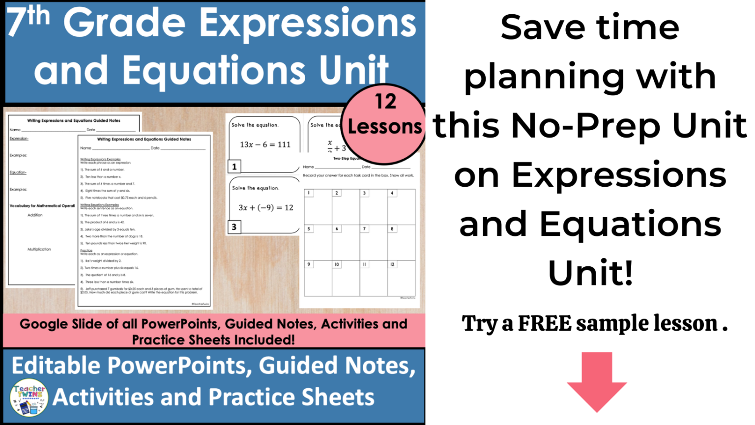 Teaching Equations to Middle School Students - Teacher Twins